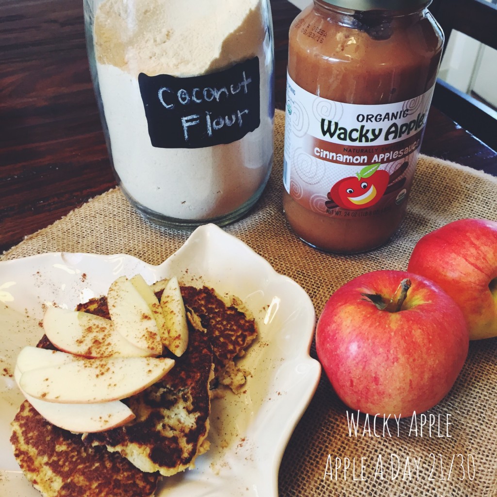 Gluten Free Apple Protein Pancakes - Wacky Apple