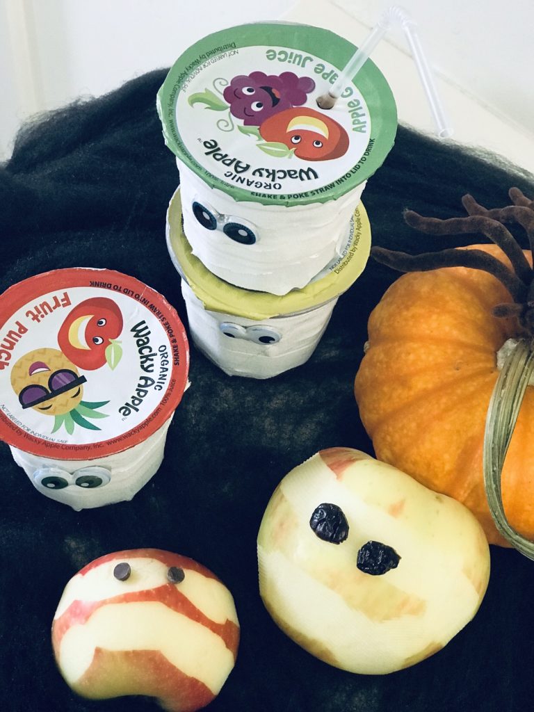 Halloween Mummy Juice & Fresh Apples - Wacky Apple